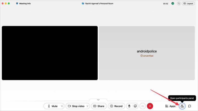 How to mute a Webex participant