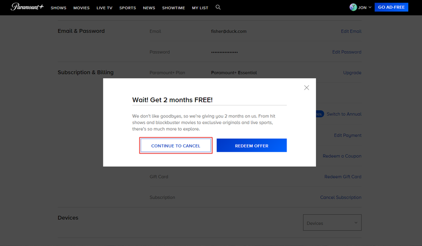 Paramount+ With Showtime: How to cancel your subscription