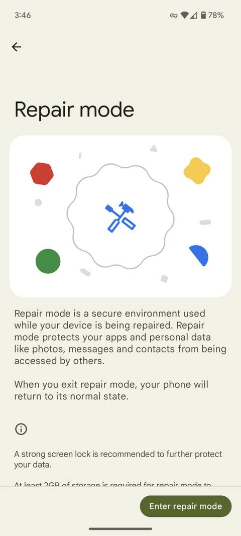How to use the new Pixel Repair mode to keep your data private