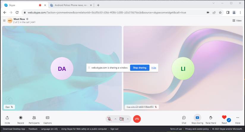 Skype: How to screen share