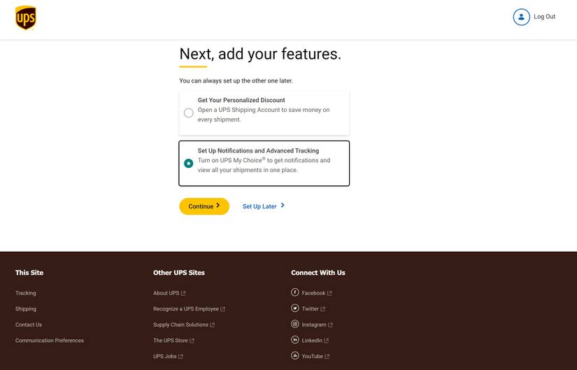UPS: How to set up package delivery notifications