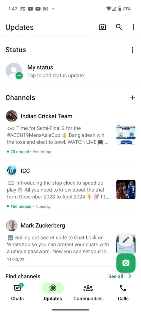 WhatsApp could make it a touch easier to post Status updates