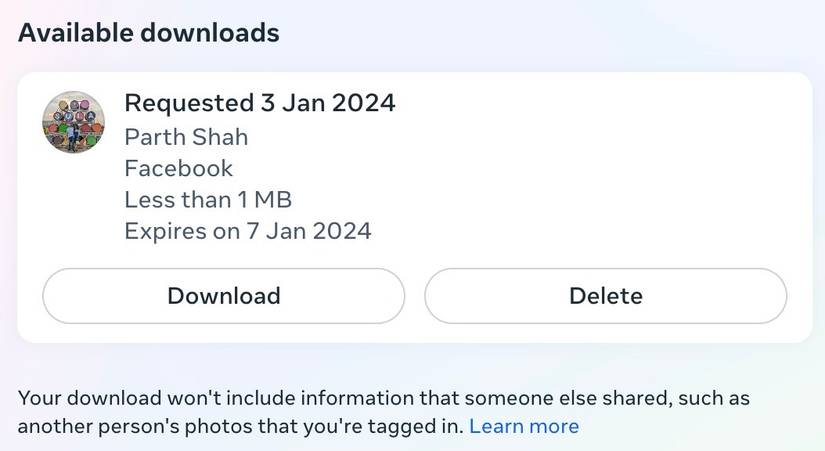 How to export messages from Facebook and Instagram