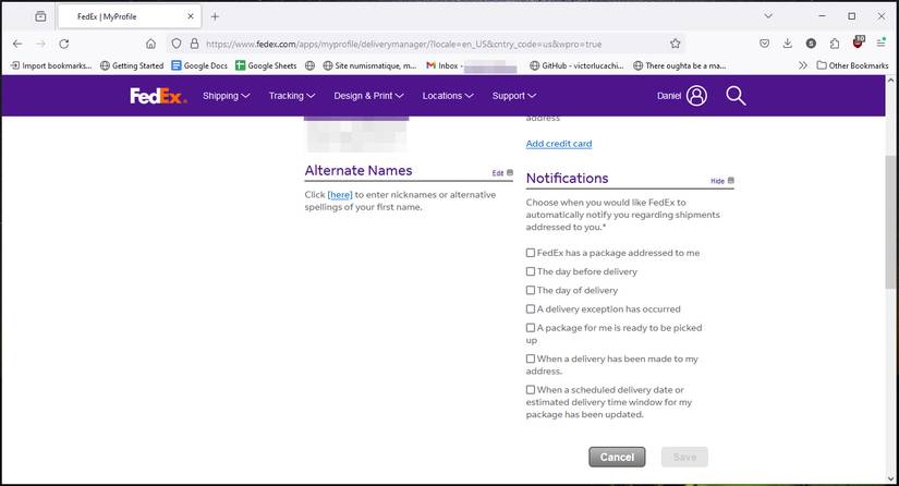 FedEx: How to set up delivery notifications