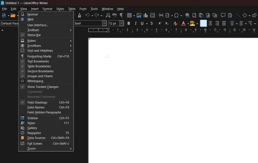 How to change page orientation in LibreOffice