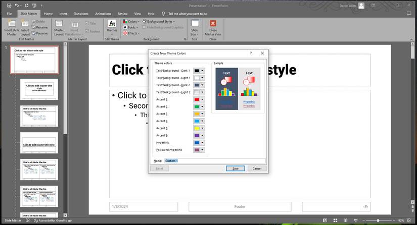 Microsoft PowerPoint: The difference between templates and themes