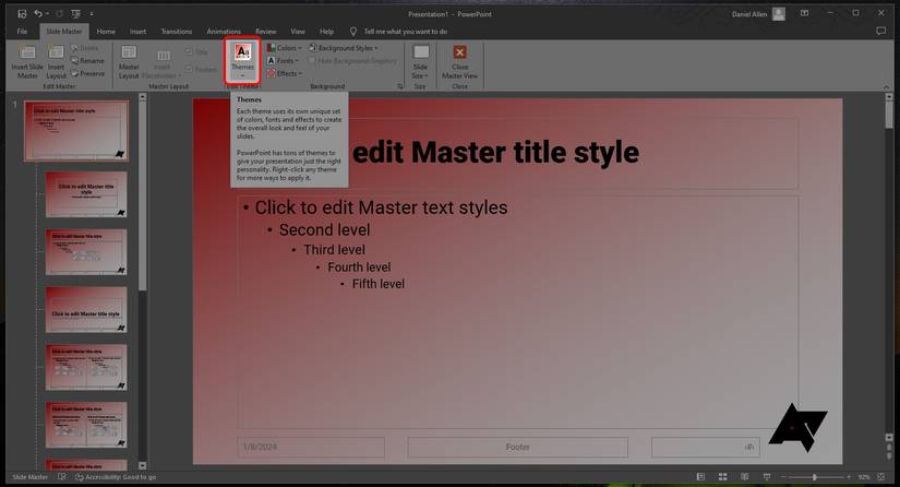 Microsoft PowerPoint: The difference between templates and themes