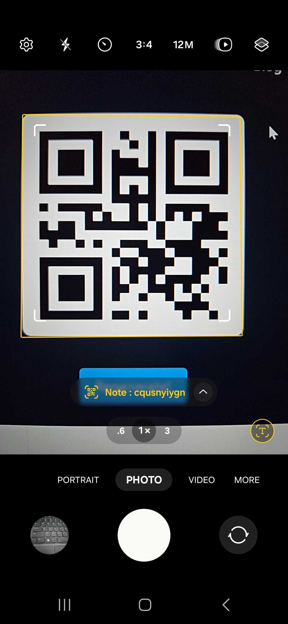 How to scan a QR code on a Samsung Galaxy phone