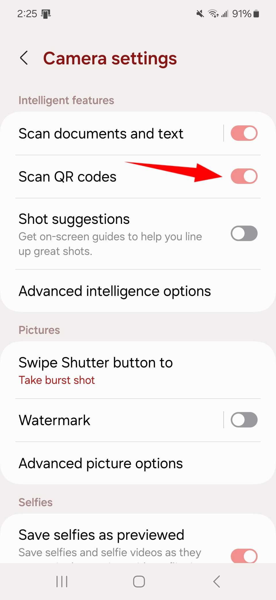 How to scan a QR code on a Samsung Galaxy phone