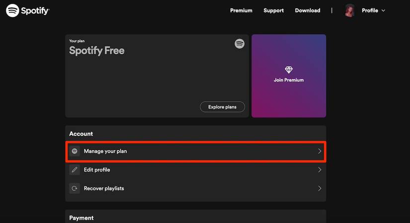 Spotify: How to change your payment method