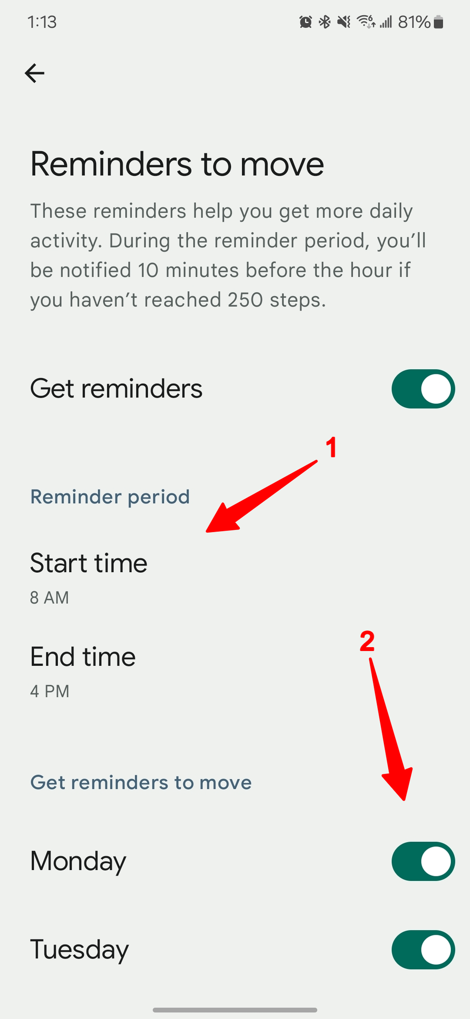 Google Pixel Watch: How to turn off move reminders