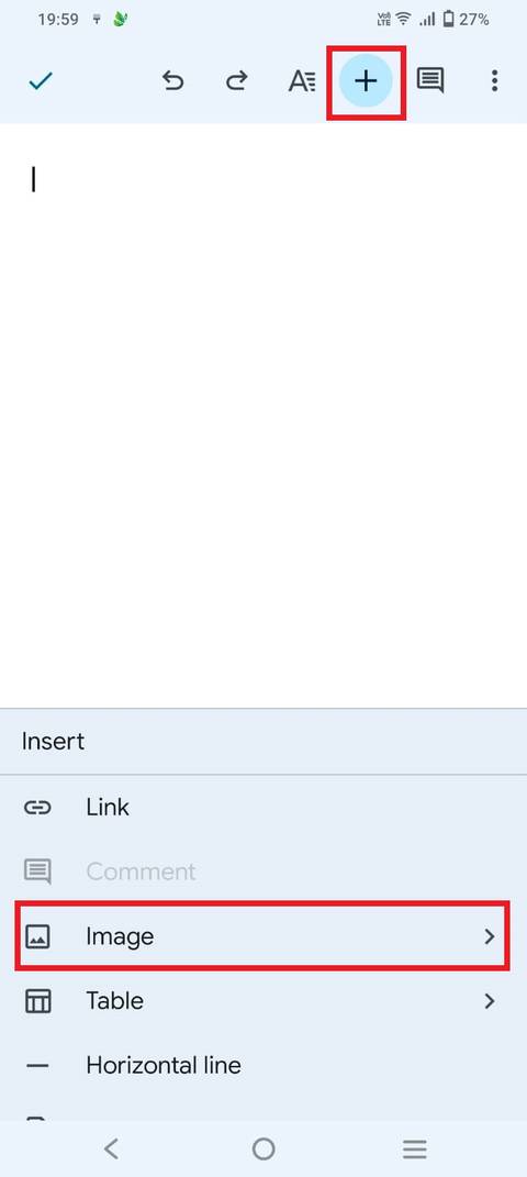 How to insert a photo or document into Google Docs