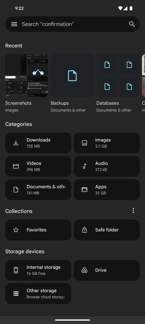 Google Files goes tab-less with its latest redesign