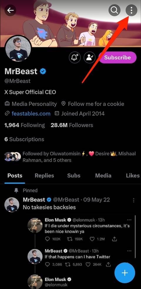 X: How to delete a post on your account