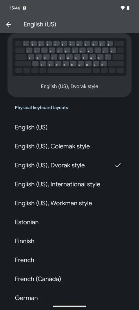 Android 15 DP2 continues to build on physical keyboard support