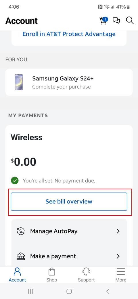 AT&T: How to find your account number