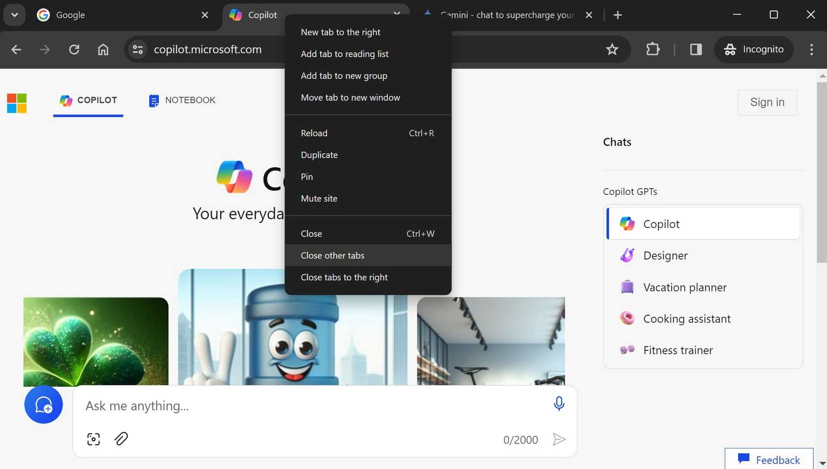 Google Chrome: How to close all your browser tabs at once