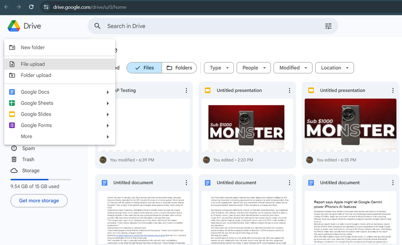 Gmail: How to send files over 25MB