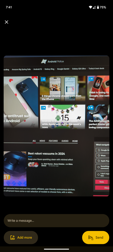 Latest Google Messages beta makes sending multiple images a breeze