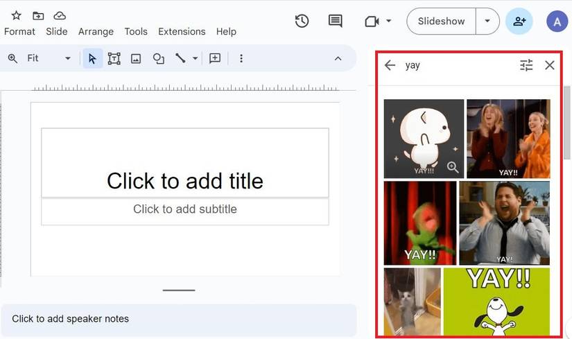 Google Slides: How to add GIFs and stickers to your presentation