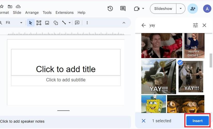 Google Slides: How to add GIFs and stickers to your presentation