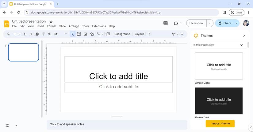 Google Slides: How to change the size of your presentation slides
