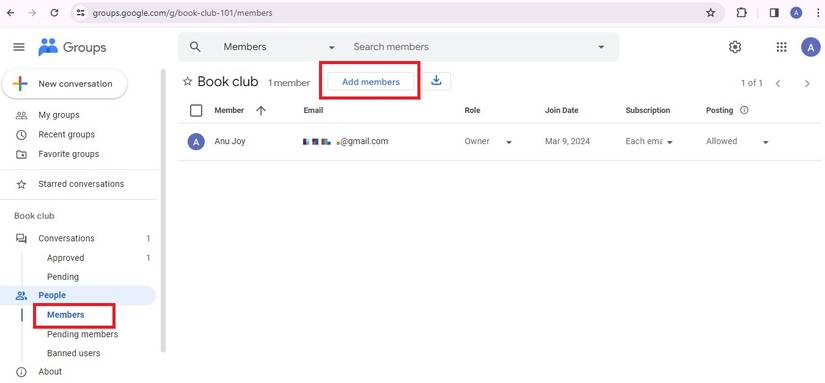 Google Groups: How to set up a new group