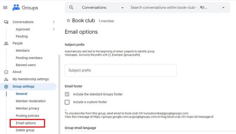 Google Groups: How to set up a new group