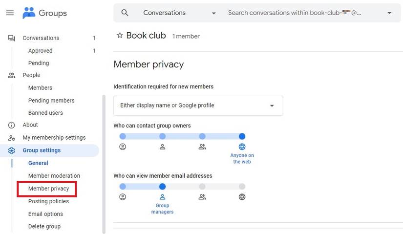 Google Groups: How to set up a new group