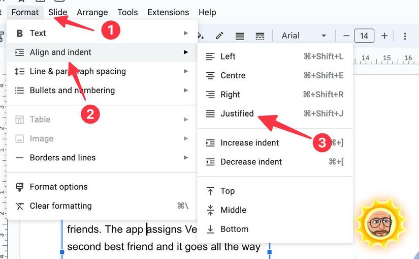 Google Slides:How to use the text wrap feature in your presentation