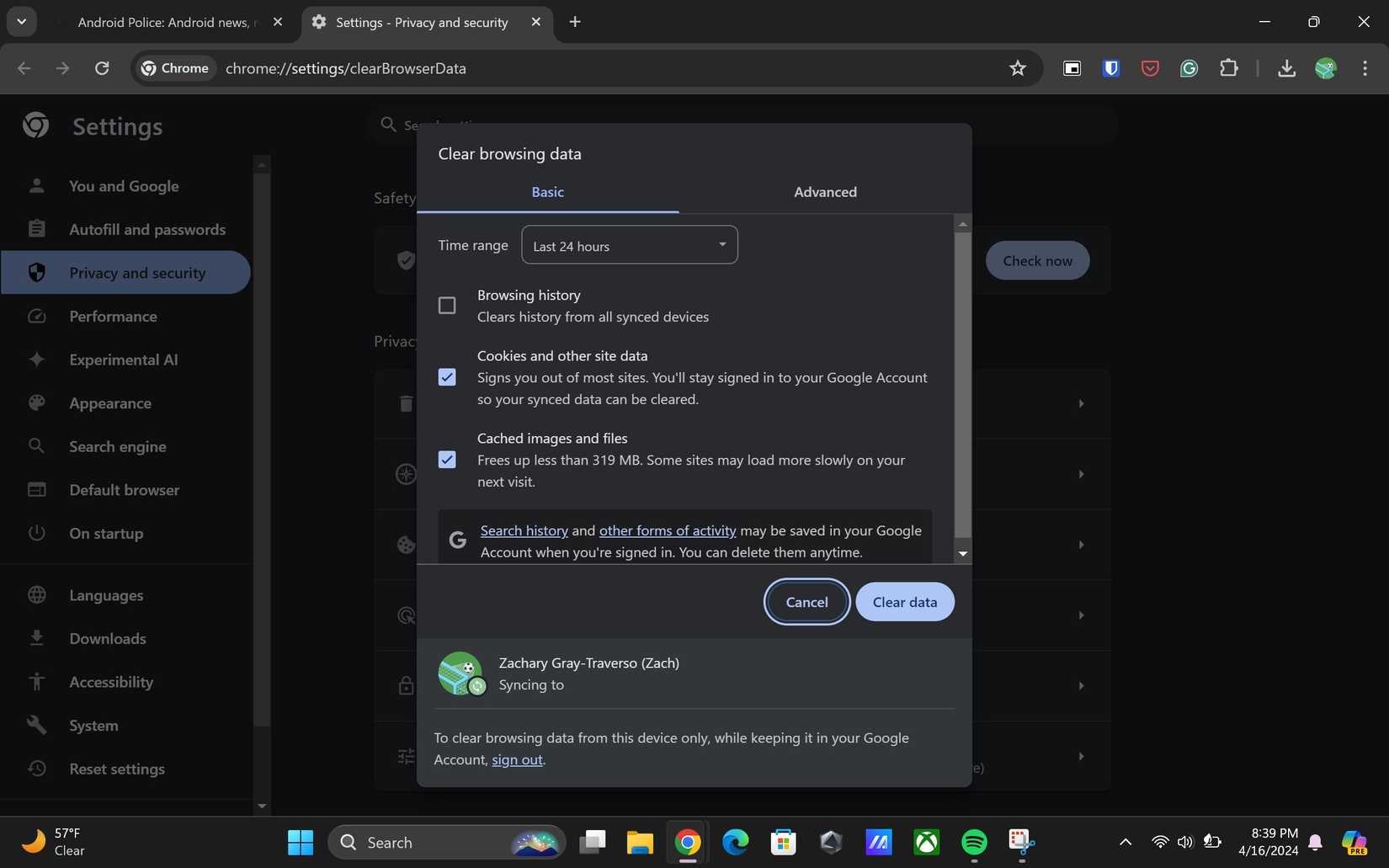 Google Chrome: How to clear your browser's cache