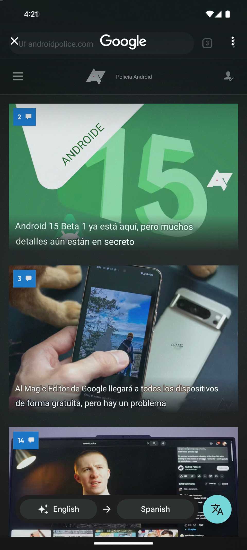 Instant translation with Circle to Search is now widely available