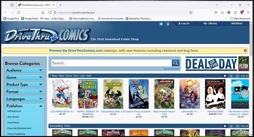 These are my favorite places to buy digital comic books for my tablets ...