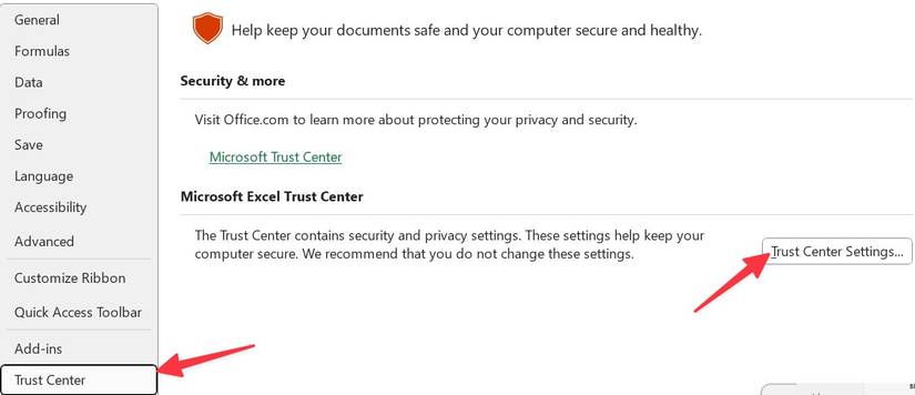 Microsoft Excel: How to enable and disable macros