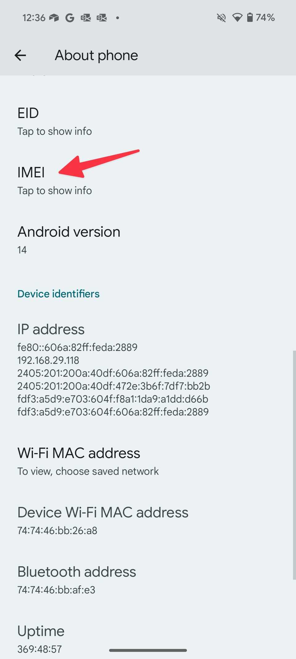 How to find your phone's IMEI number