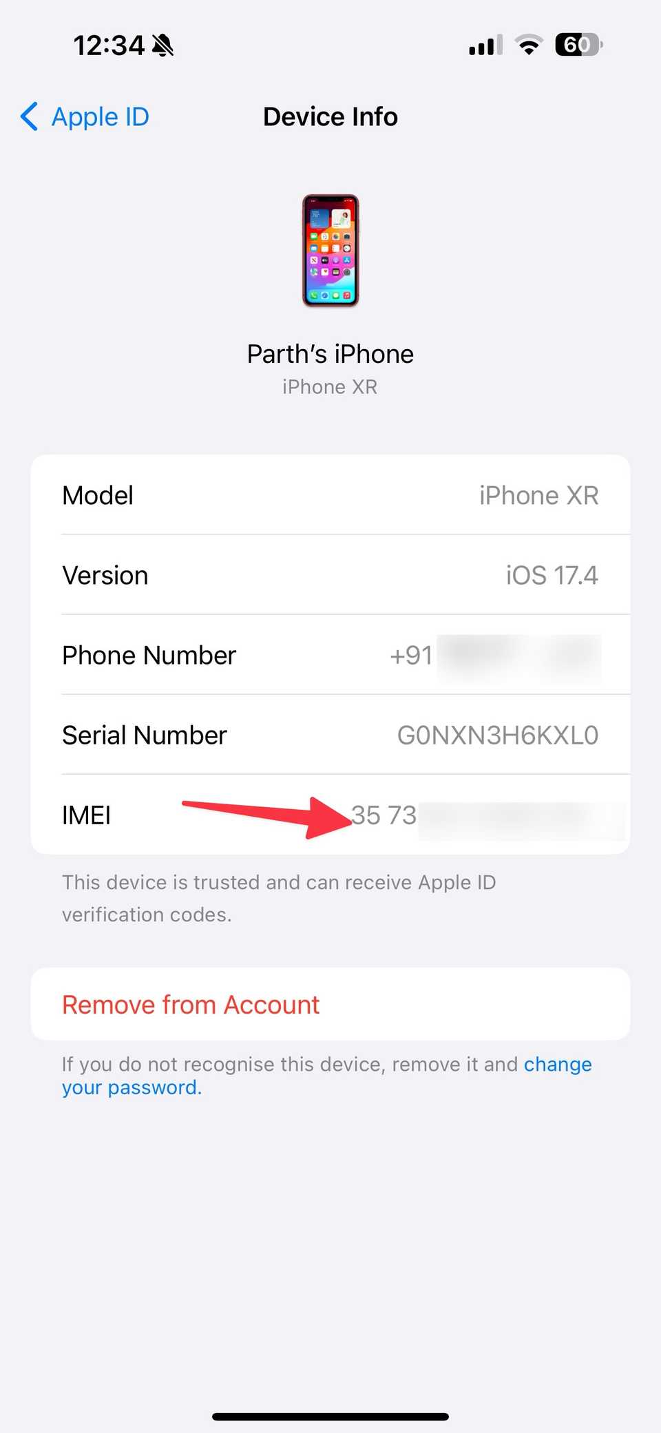 How to find your phone's IMEI number