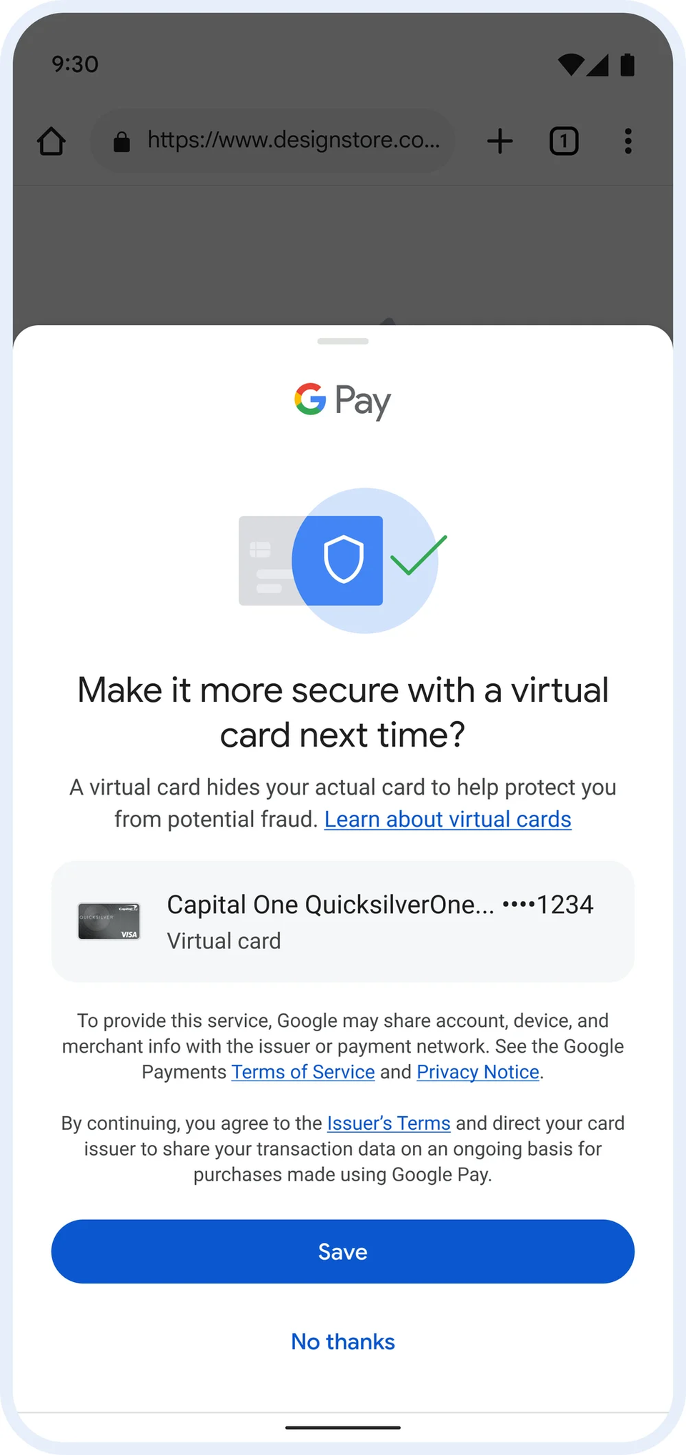 Google Pay can now create a virtual version of your Citibank card
