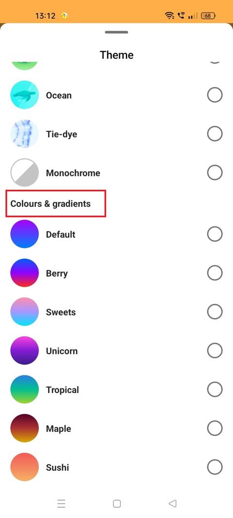 Instagram: How to change your chat theme