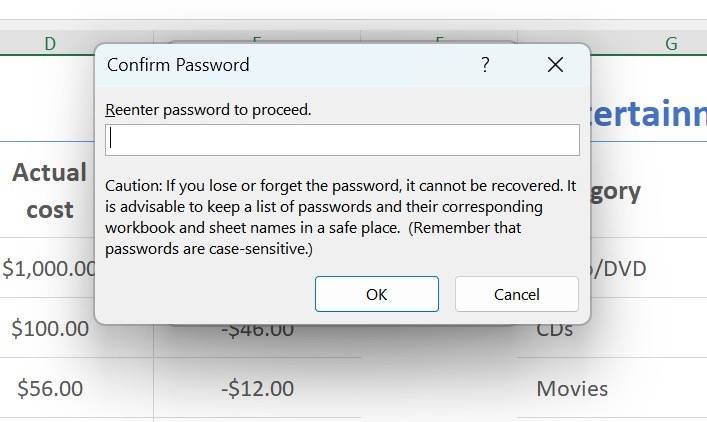 Microsoft Excel: How to lock or unlock a spreadsheet