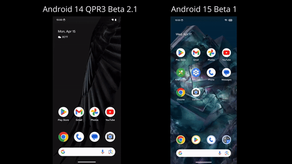 Android 15 offers a glimpse of new Pixel Launcher animations
