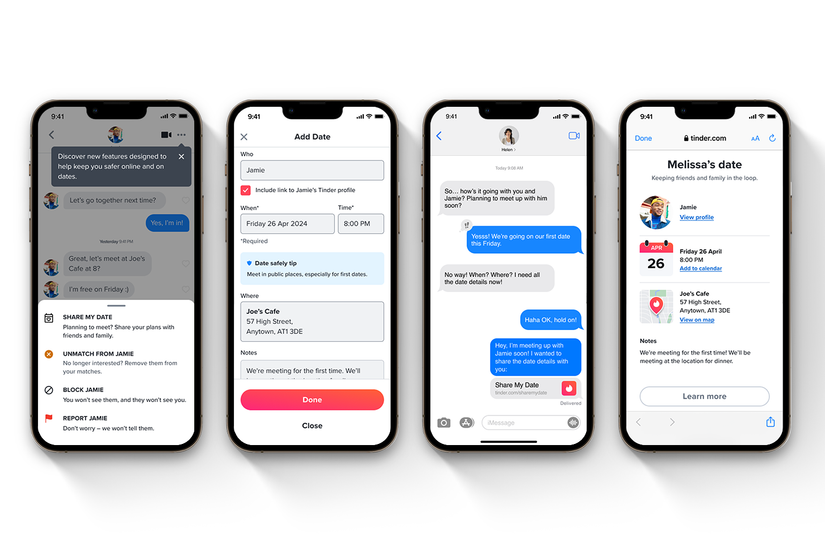 Tinder’s latest safety feature lets you share your date details with family