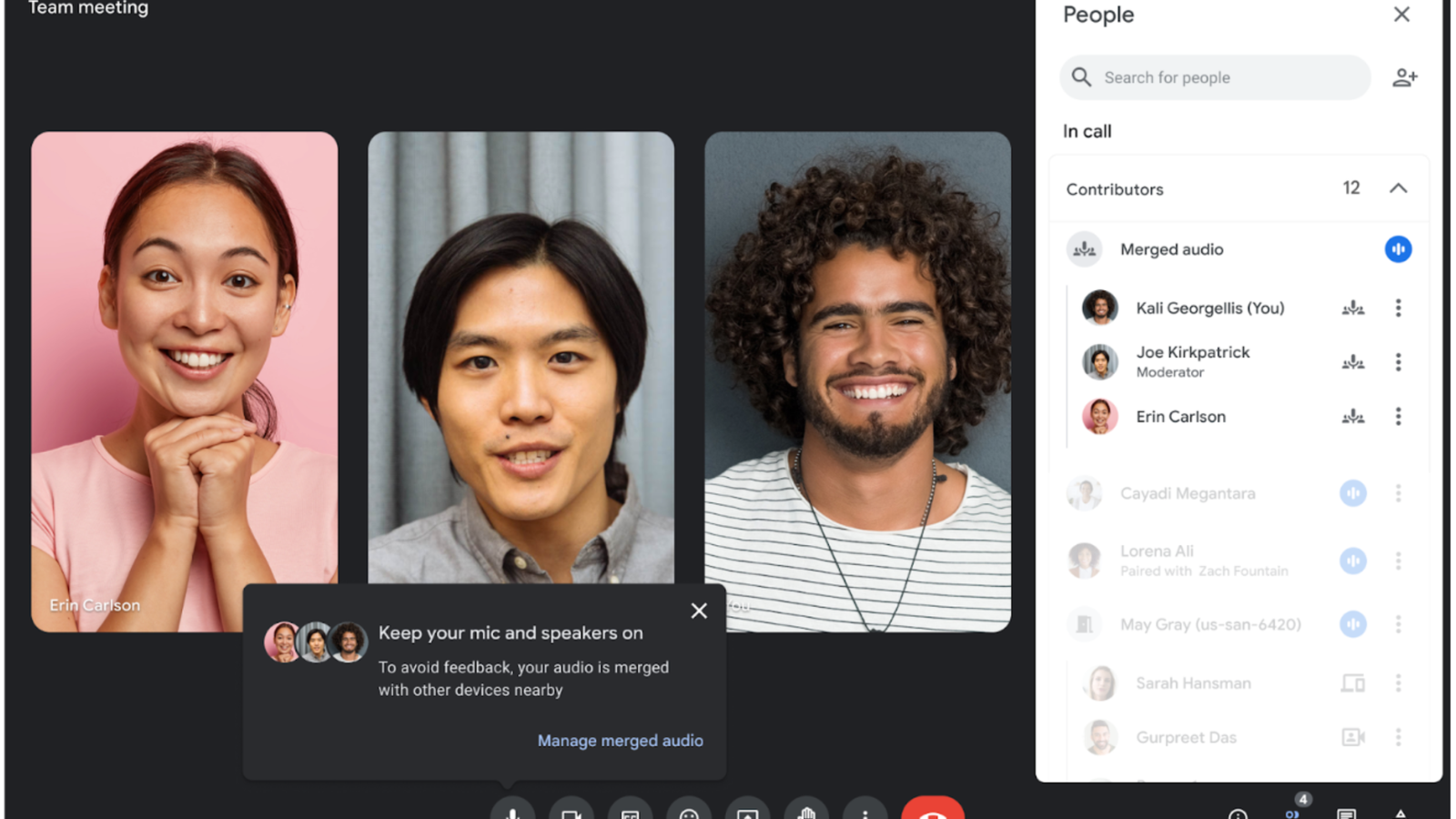 Google Meet's newest feature syncs microphone audio from all the ...