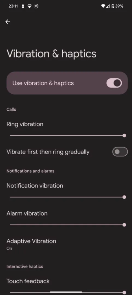 Android 15 Beta 2 brings Adaptive Vibration to some Pixel devices