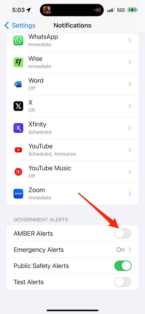 How to disable Amber Alerts and other emergency notifications