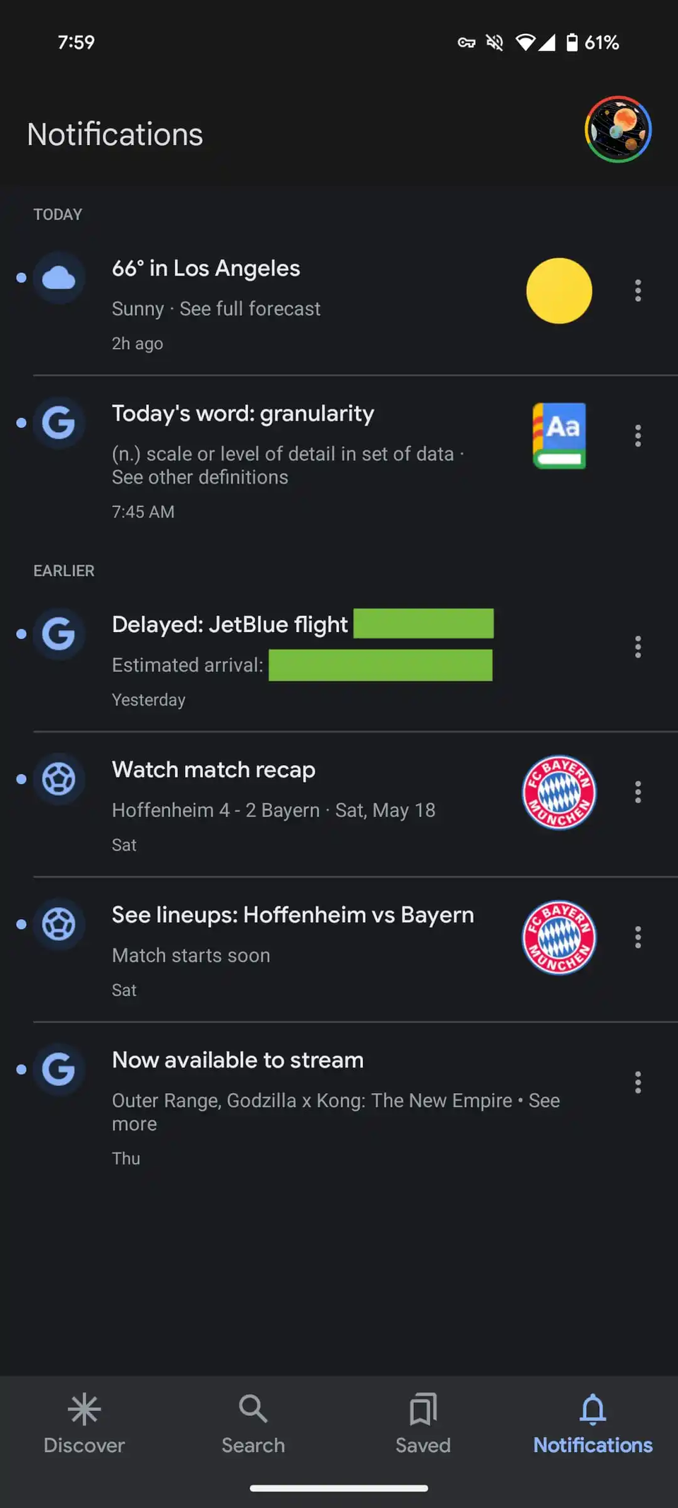 The Google app is getting a brand-new Notifications tab