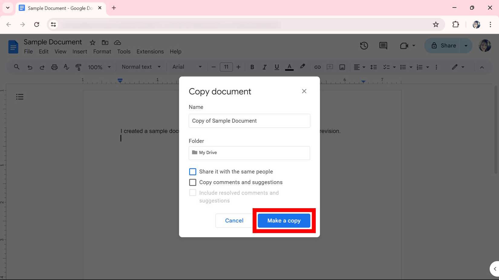 Google Docs: How to delete version history on a document