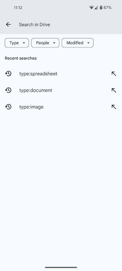 How to use Google Drive search filters on Android and iOS