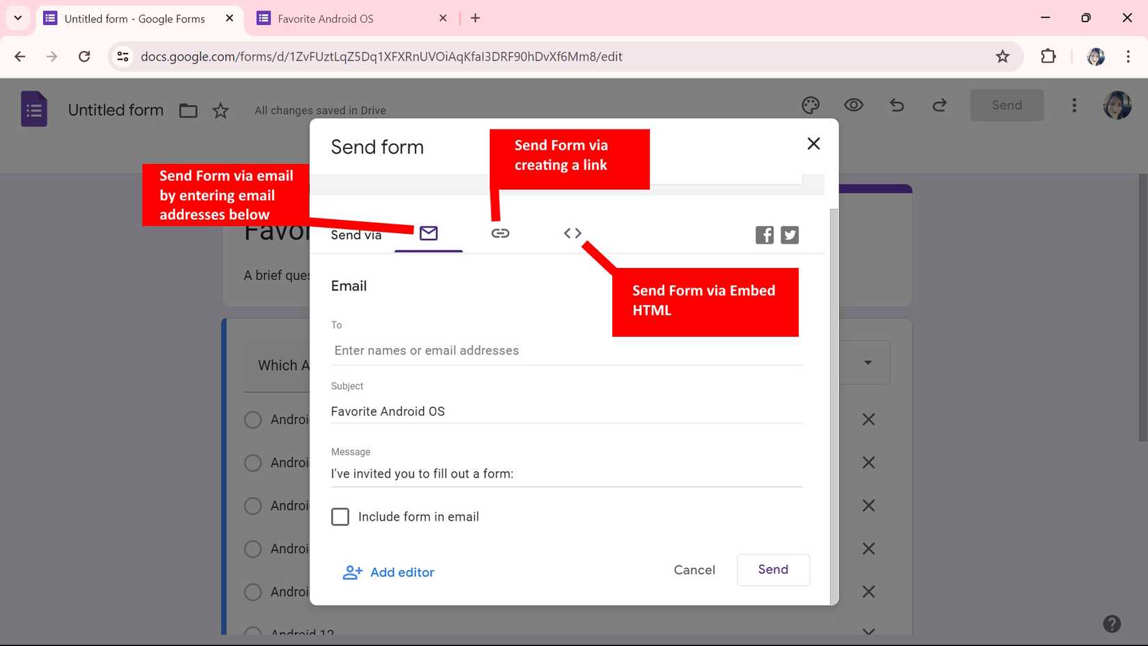 Google Forms: How to make an online form and survey