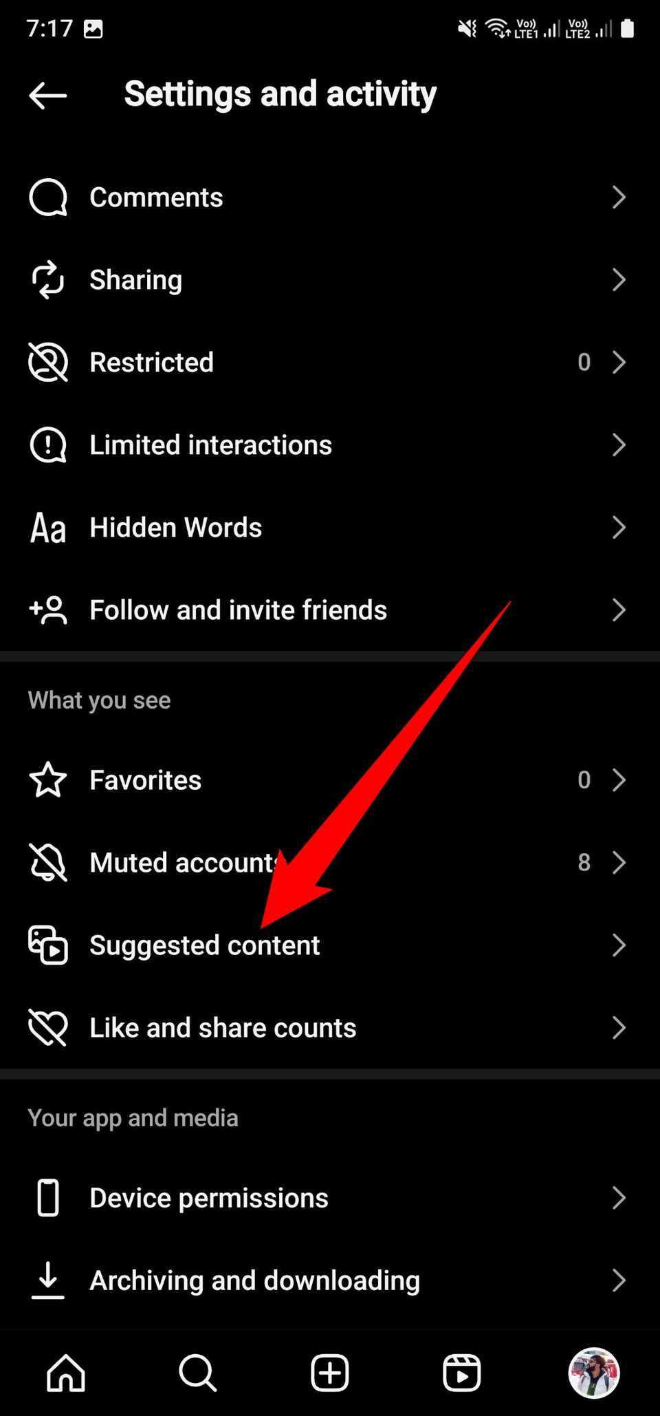 Instagram: How to turn on the Sensitive Content Control