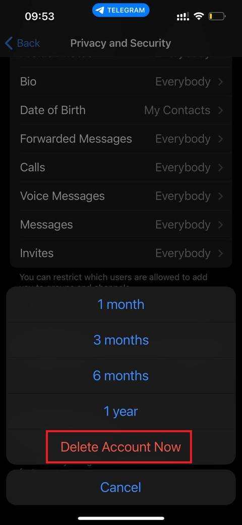 Telegram: How to delete your account